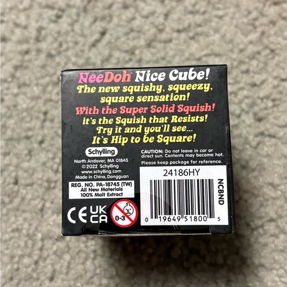 Toys | Nwt Blue Nee Doh Nice Cube Stress Squish Toy | Poshmark
